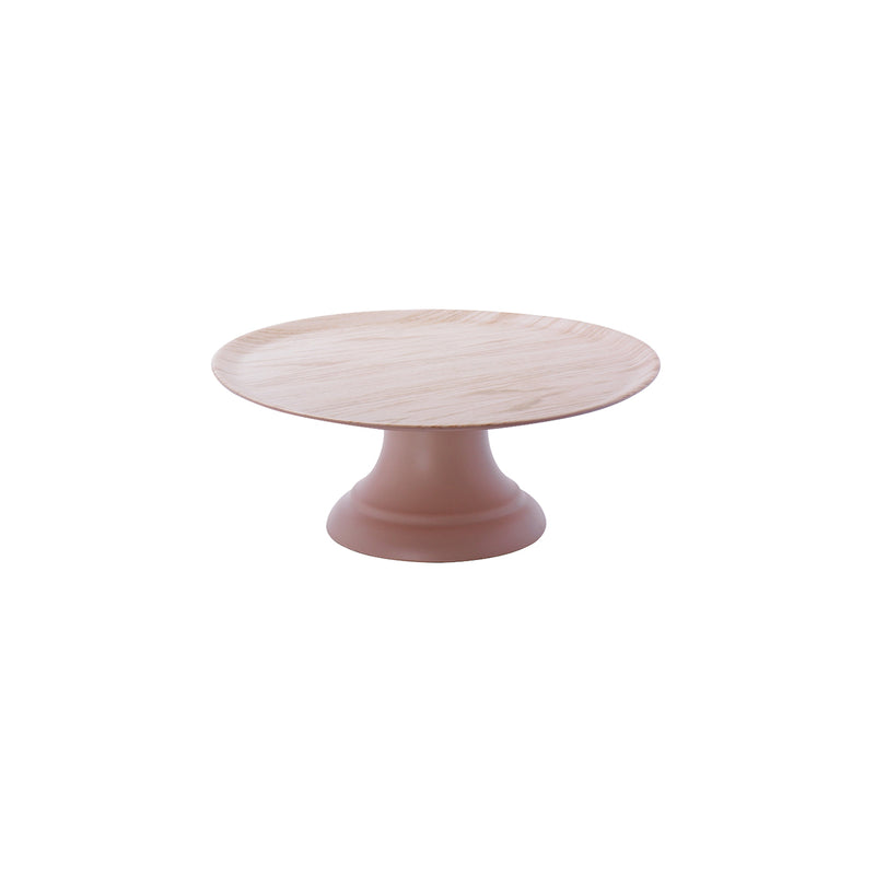 Chef Inox Cake Stand Wood Grain Polycarbonate 297x110mm | Tomkin Australia