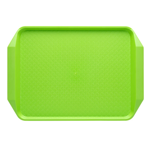 Chef Inox Chef Inox Rect Fast Food Tray PP 425x300x35mm Green | Tomkin ...