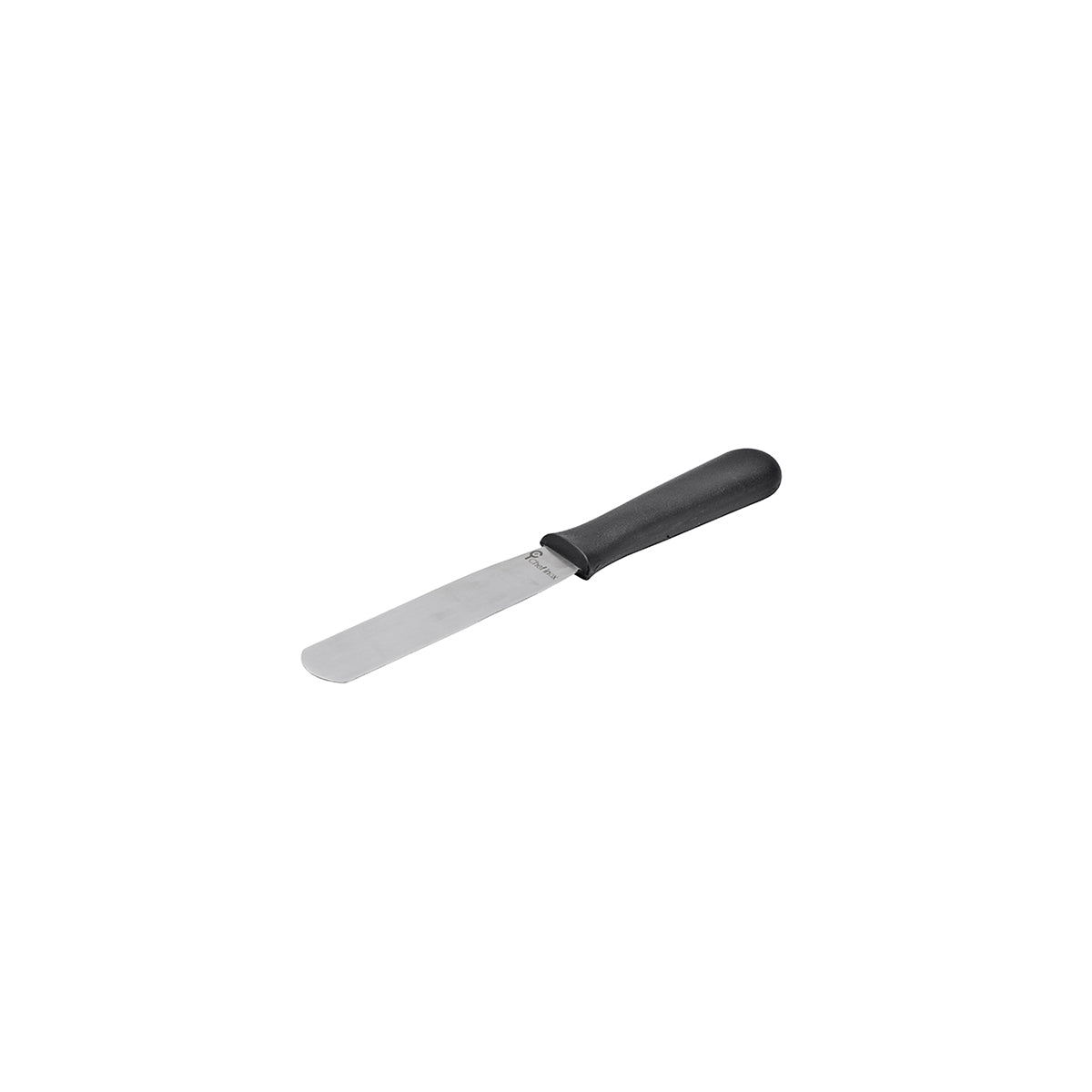 Chef Inox Spatula/Palette Knife Black Handle 140x30mm | Tomkin Australia