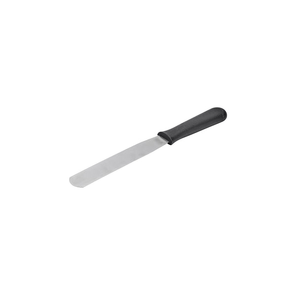 Chef Inox Spatula/Palette Knife Black Handle 180x30mm | Tomkin Australia