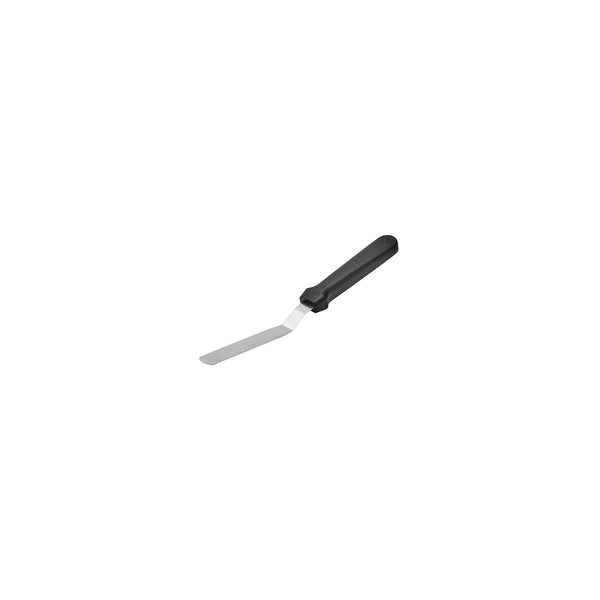 Chef Inox Spatula/Palette Knife Cranked Black Handle 100x18mm | Tomkin ...