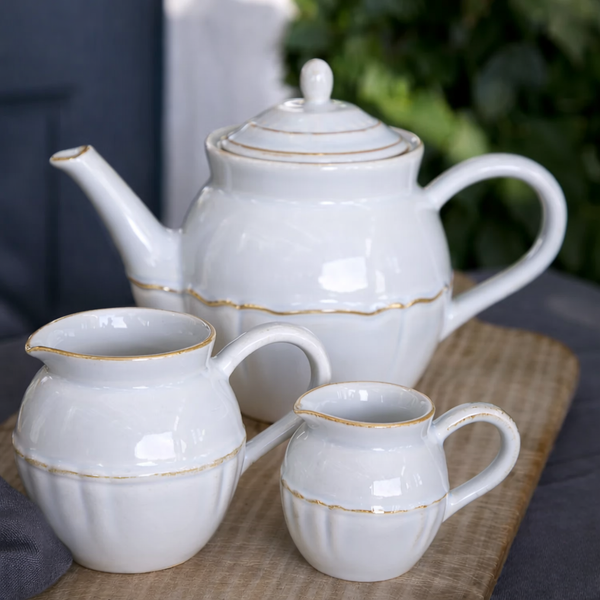 Costa Nova Alentejo White Teapot 510ml | Tomkin Australia