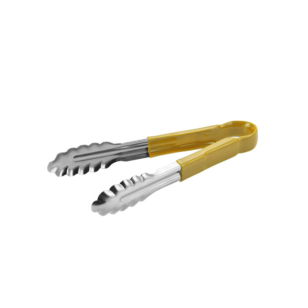 Chef Inox Essentials Tong Stainless Steel Yellow Handle 230mm | Tomkin ...
