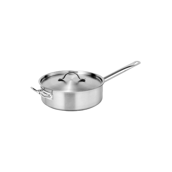 Chef Inox Force Saute Pan with Lid 260x85mm / 4.5Lt | Tomkin Australia