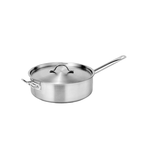 Chef Inox Force Saute Pan with Lid 300x100mm / 7.0Lt | Tomkin Australia