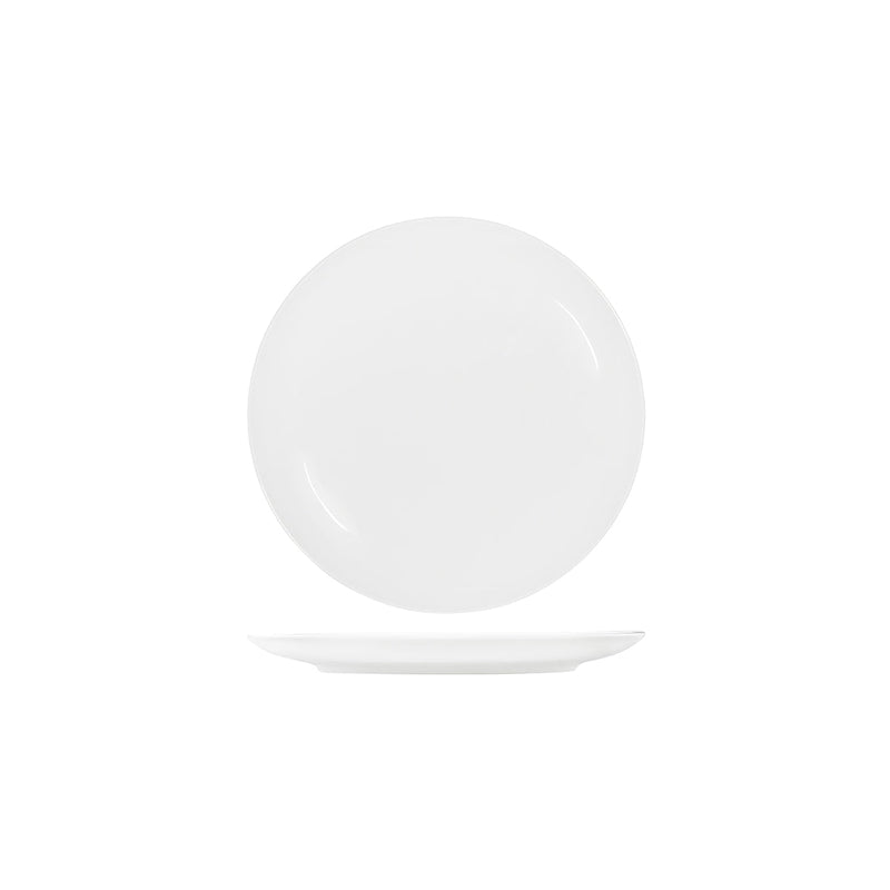 Tablekraft Core White Round Coupe Plate 260mm | Tomkin Australia