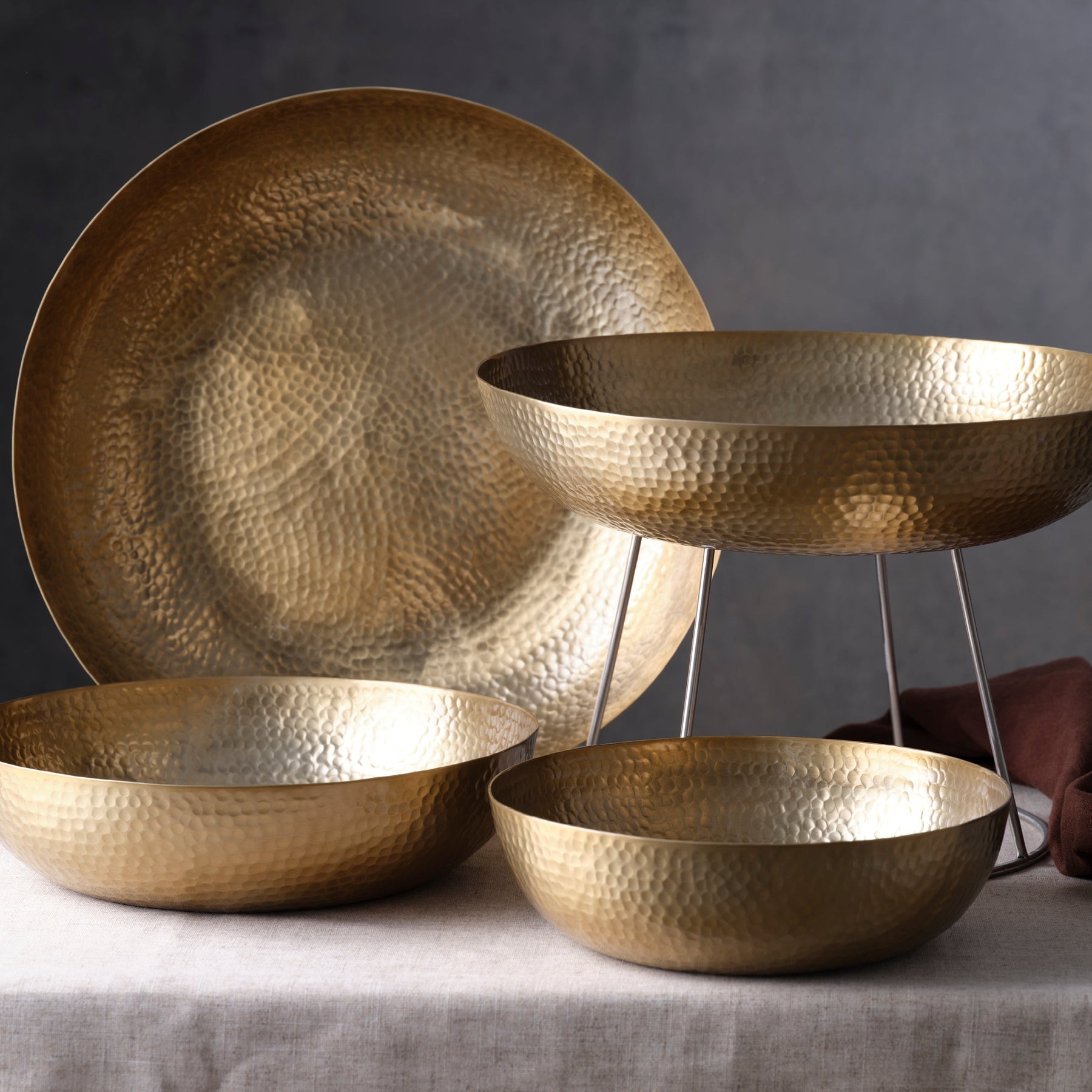 Hammered Bowls & Risers