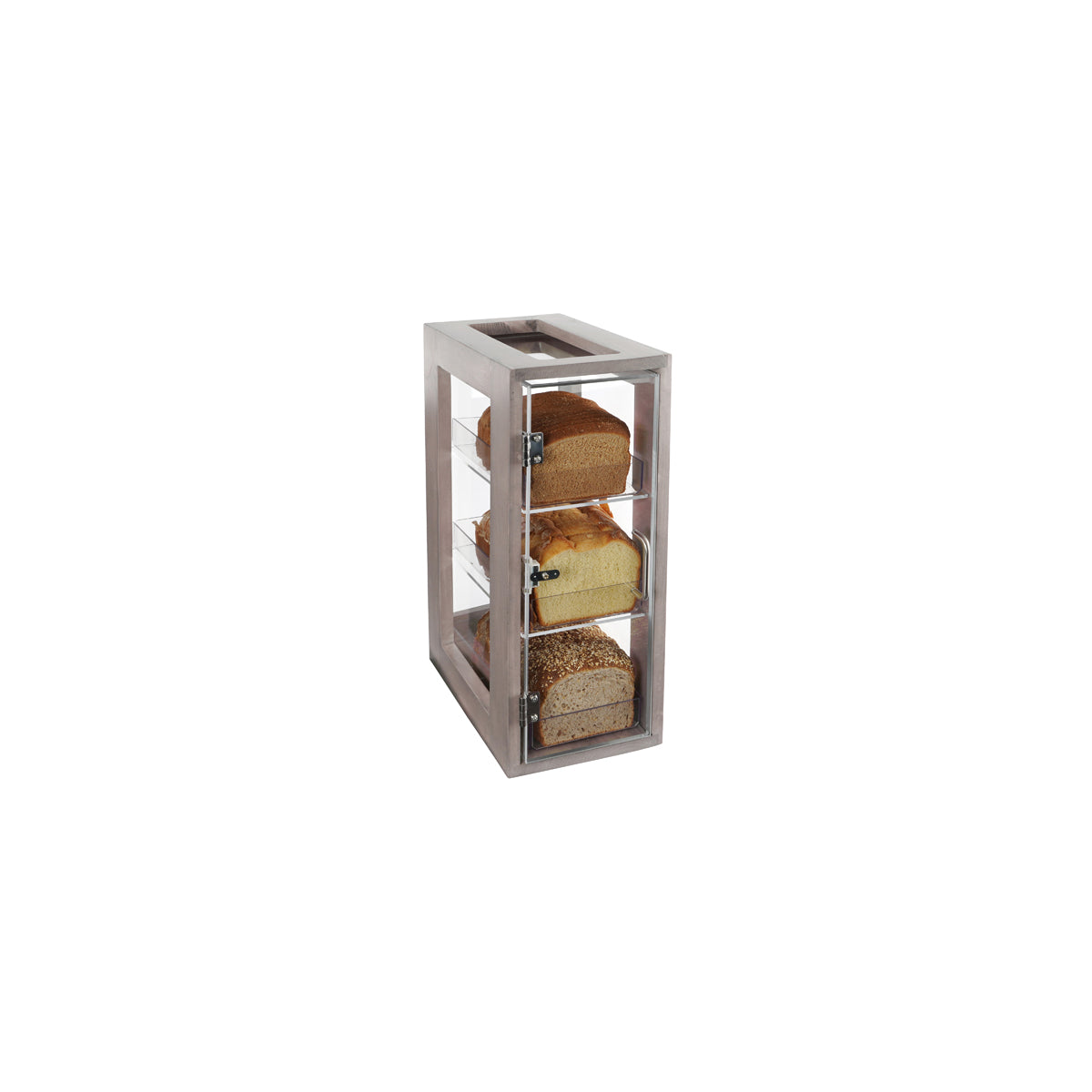 Cal-Mil 3 Tier Bread Display Case 203x330x521mm | Tomkin Australia