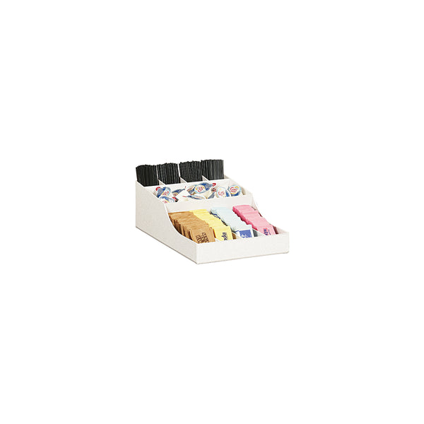 Cal-Mil White Classic Coffee Condiment Organizer 203x305x102mm | Tomkin ...