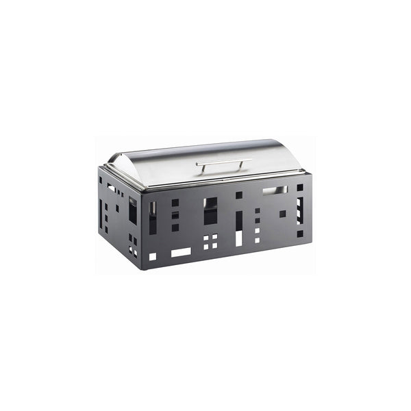 Cal-Mil Squared Chafer With Stainless Steel Chafer Cover 584x381x406mm ...