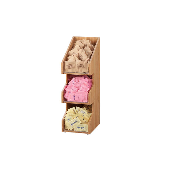 Cal-Mil Bamboo 3 Tier Condiment Holder 178x127x406mm | Tomkin Australia