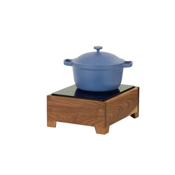 Cal-Mil Sydney Walnut Induction Stove 349x356x159mm | Tomkin Australia