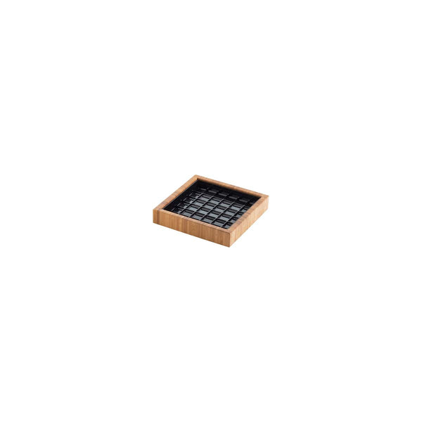 Cal-Mil Bamboo Drip Tray 152x152x38mm | Tomkin Australia