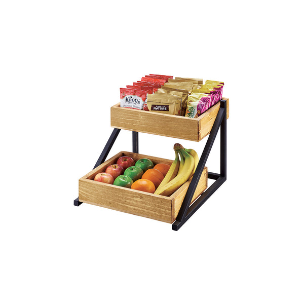 Cal-Mil Madera 2 Tier Merchandising Stand 419x394x305mm | Tomkin Australia
