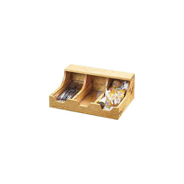 Cal-Mil Madera 3 Section Condiment Holder 349x254x133mm | Tomkin Australia