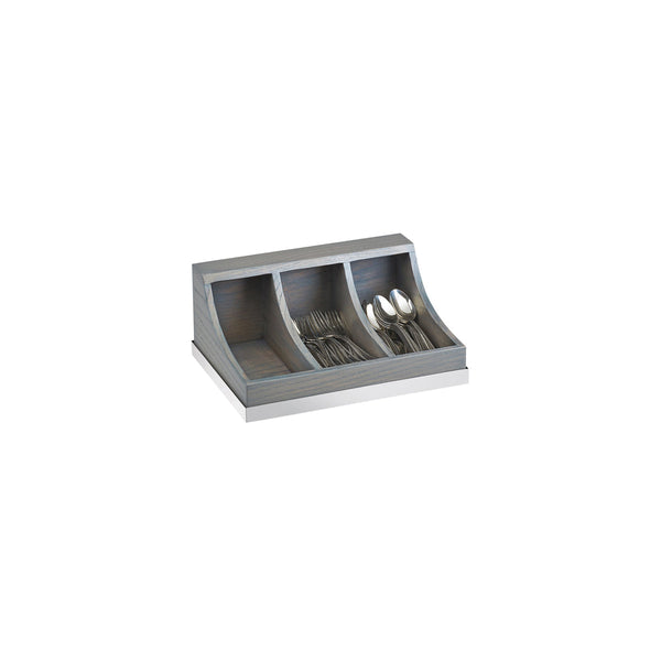Cal-Mil 3 Section Cutlery Tray 349x254x152mm | Tomkin Australia