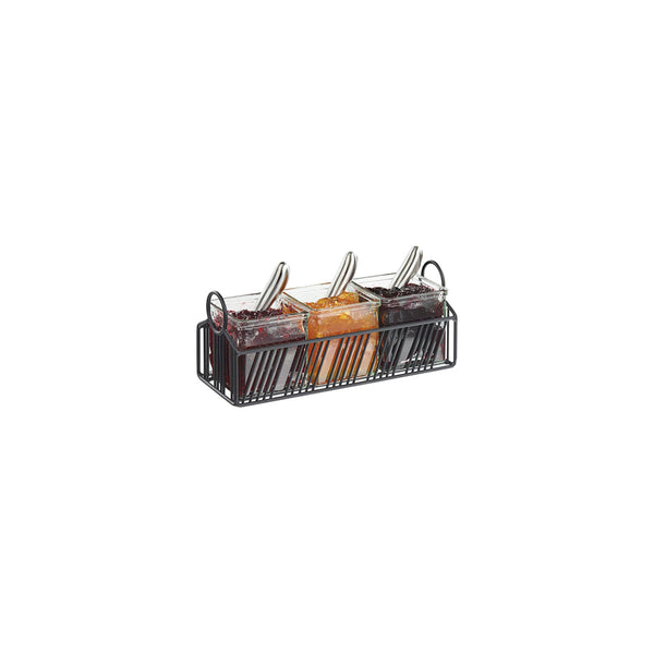 Cal-Mil Portland Jar Display With Glass Jars 318x114x133mm | Tomkin ...