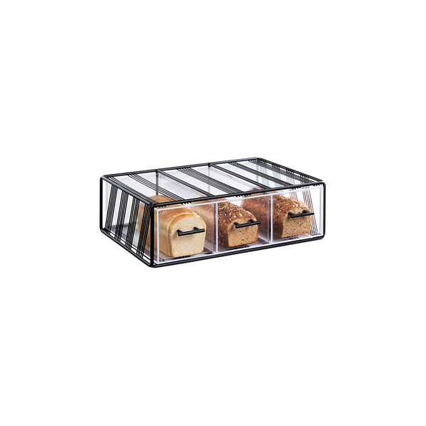 Cal-Mil Portland Black Bread Display 565x375x178mm | Tomkin Australia