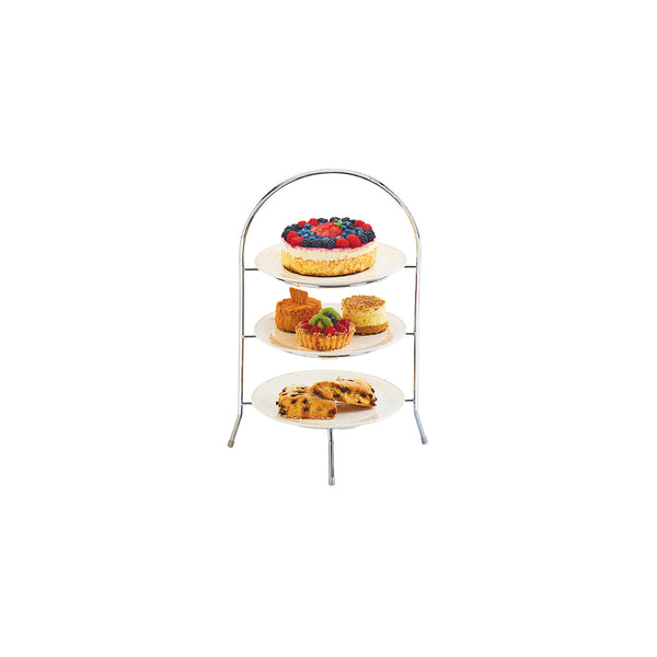 Cal-Mil Iron Collection Chrome Arch 3 Tier Display Stand 222x222x457mm ...