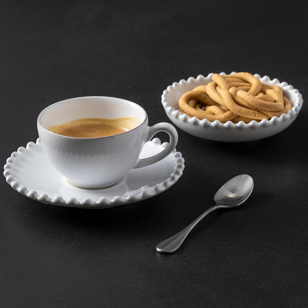 Costa Nova Pearl Tea Cup and Saucer Set 250ml | Tomkin Australia