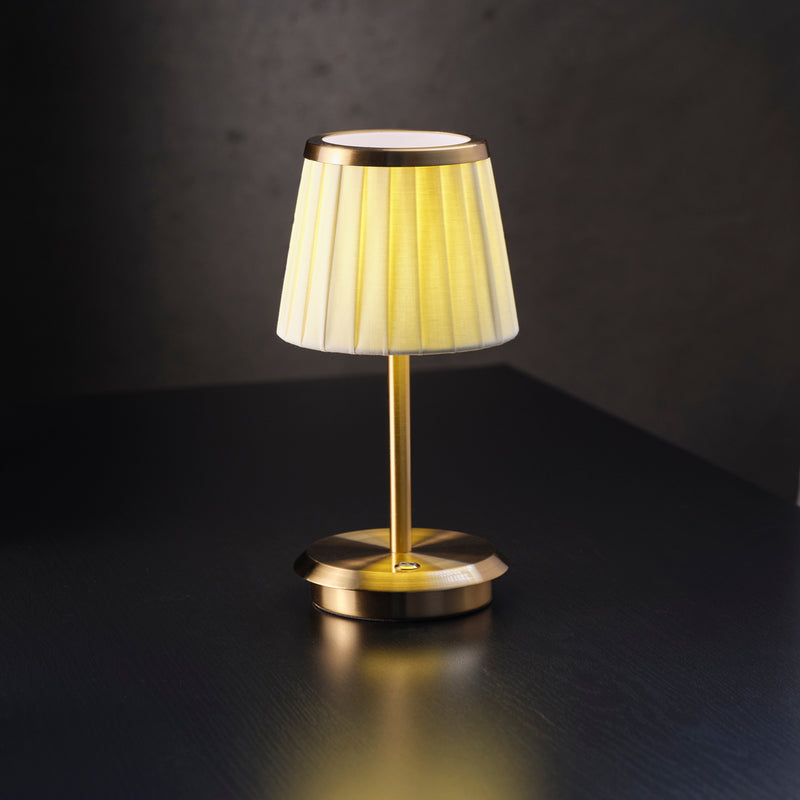 Ambience Adelaide Cordless LED Table Lamp Brushed Brass | Tomkin Australia