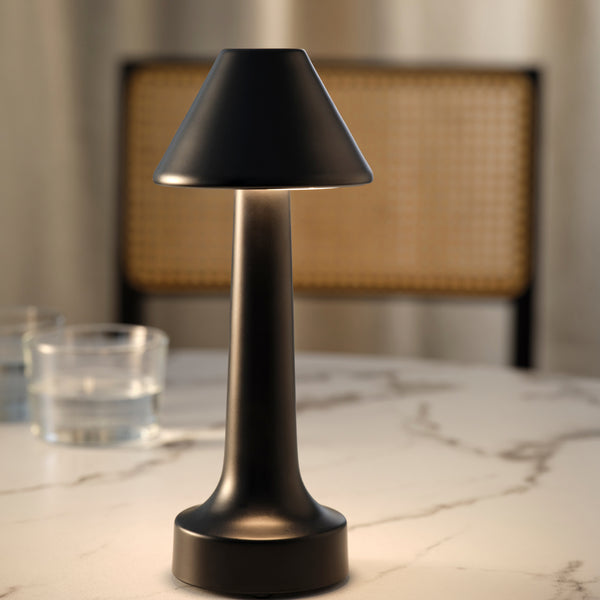 Ambience Helena Cordless LED Table Lamp Oxide Black | Tomkin Australia