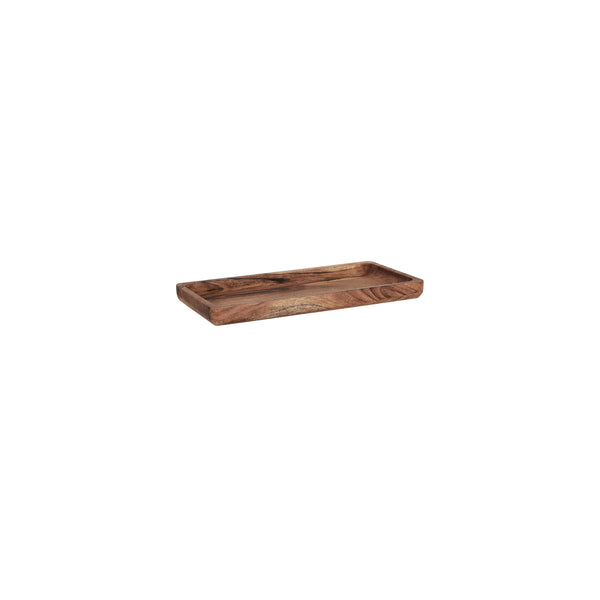Chef Inox Serve Acacia Rectangular Tray 305x150x25mm | Tomkin Australia