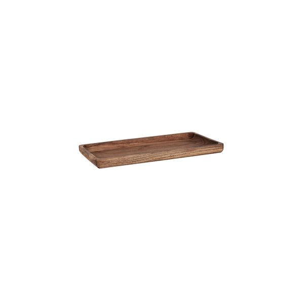 Chef Inox Serve Acacia Rectangular Tray 355x180x25mm | Tomkin Australia