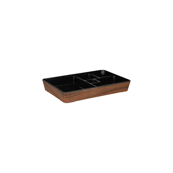 Zicco Zicco Bento Box Walnut / Black Inroom Box 5 Compartment | Tomkin ...