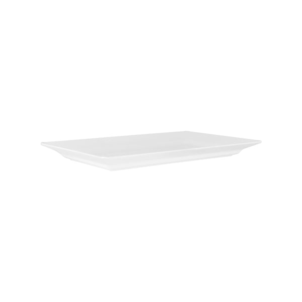 Superware White Rectangular Platter Raised Sides 440x270mm | Tomkin ...