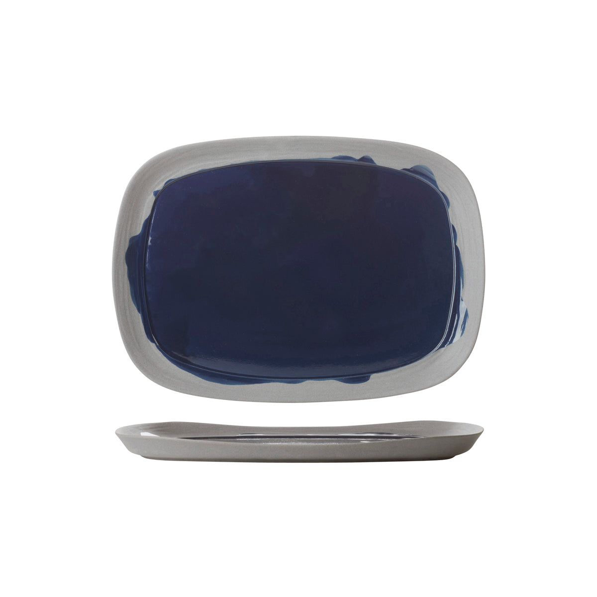 Revol Revol No.W Indigo Blue Rectangular Plate 330x240x24mm | Tomkin ...