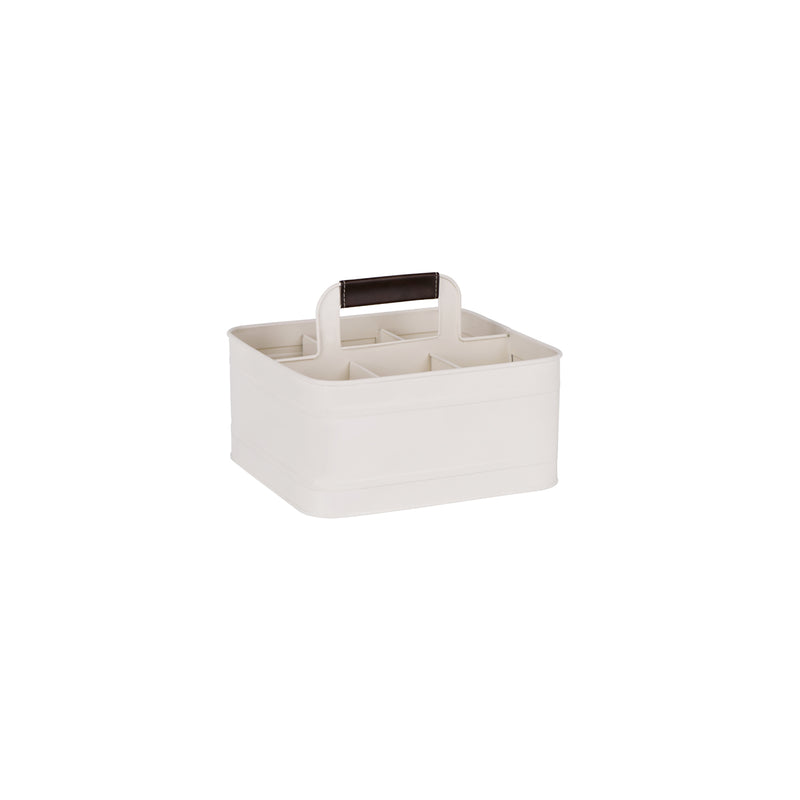 Chef Inox Coney Island Creme Powder Coated Rectangular Caddy with ...