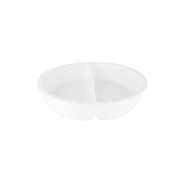 Chef Inox Porcelain Round Insert Pan Divided 337x65mm | Tomkin ...