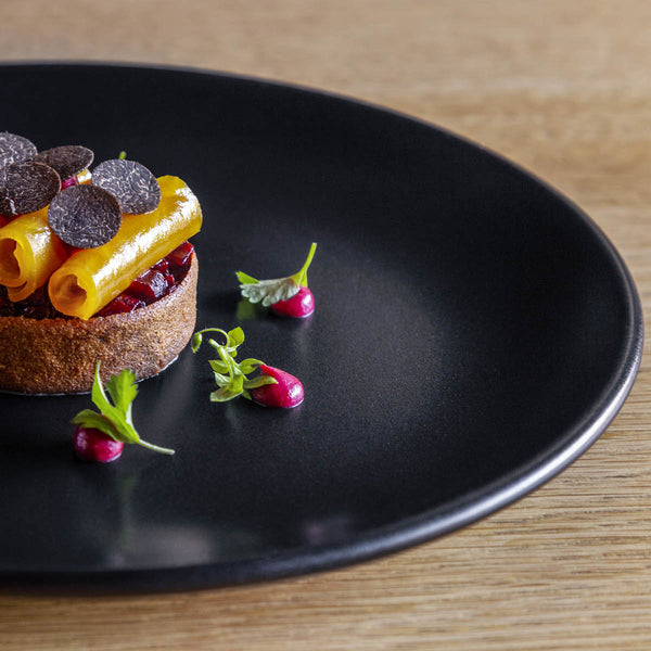 Bonna Notte Black Round Deep Plate 300x40mm / 200ml | Tomkin Australia