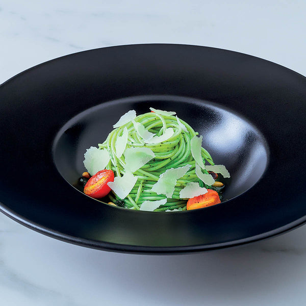 Bonna Notte Black Round Pasta Plate 270x57mm / 400ml | Tomkin Australia