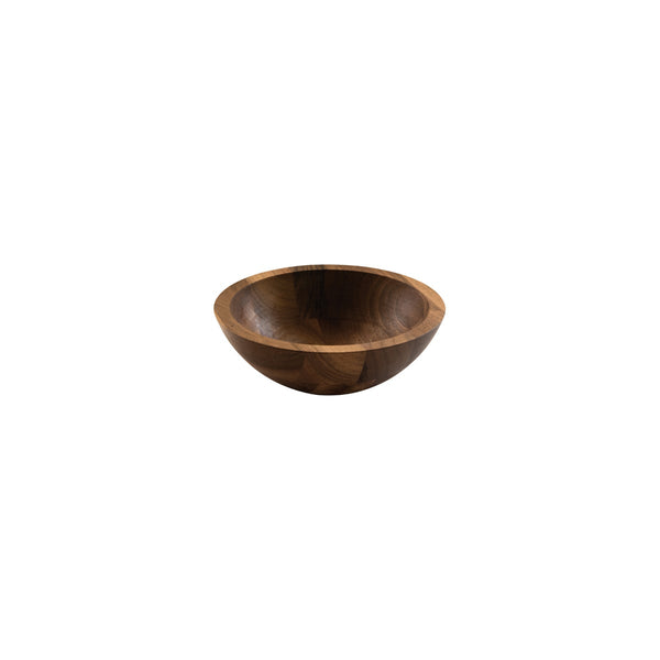Craster Tilt Walnut Wood Round Bowl 215x70mm / 800ml | Tomkin Australia ...