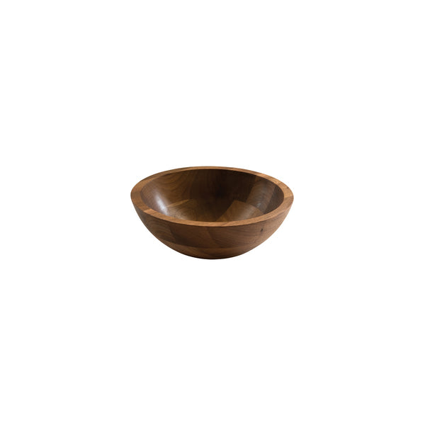 Craster Tilt Walnut Wood Round Bowl 250x85mm / 1.7Lt | Tomkin Australia ...
