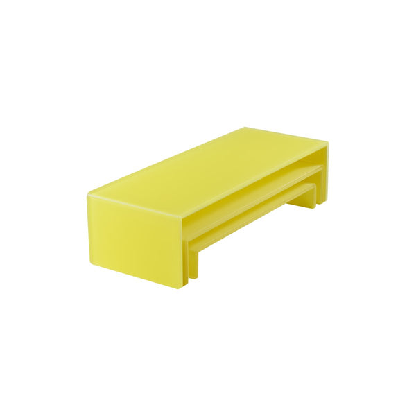 Mealplak 3 Tier Nesting Riser Set Lemon 495/445/395x195mm | Tomkin ...