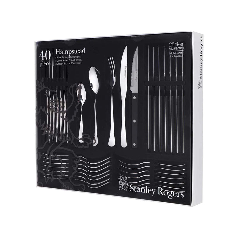 Stanley Rogers Hampstead 40pc Cutlery Set | Tomkin Australia