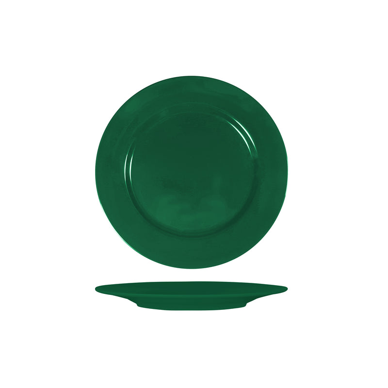 Superware Green Round Plate with Flat Rim 230mm | Tomkin Australia ...