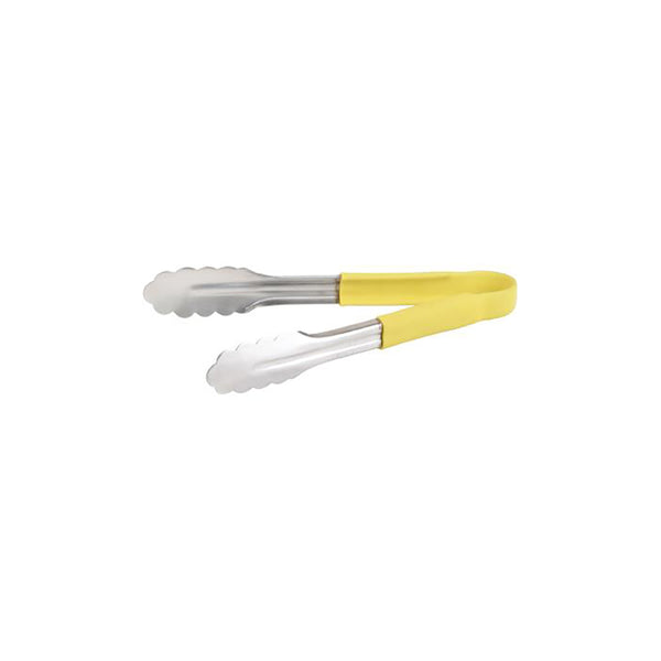 Chef Inox Utility Tong with Yellow PVC Handle 300mm | Tomkin Australia ...